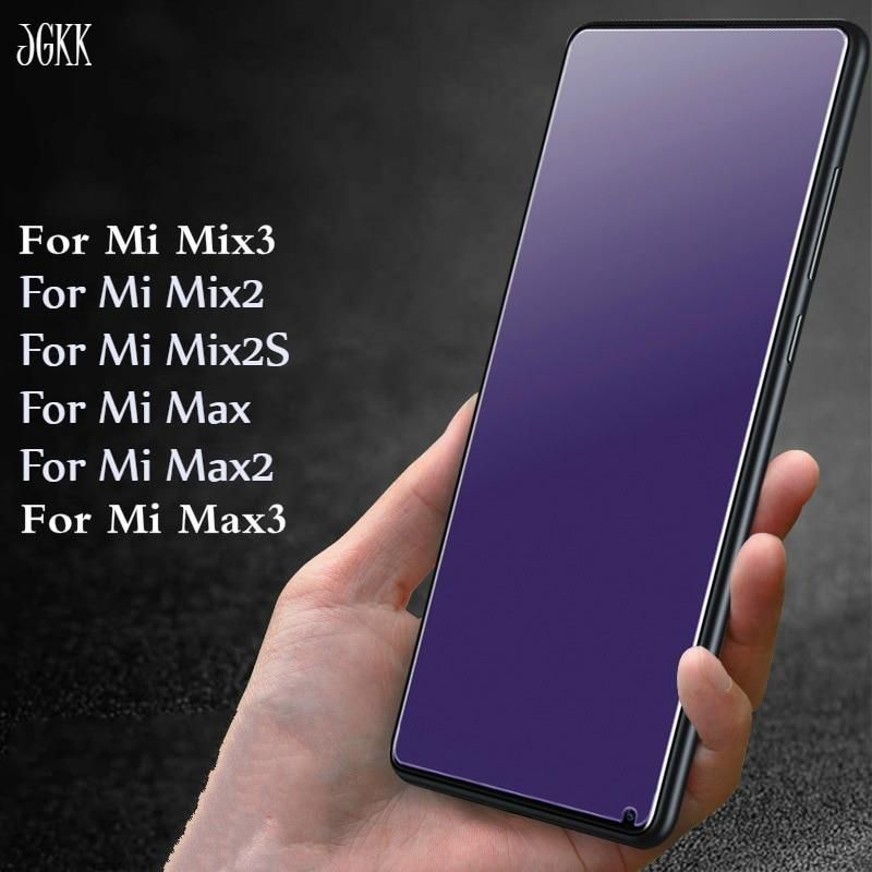 AliExpress JGKK dla Xiaomi Mi Max 2 Max3 Mix2S pełna pokrywa matowy matowy anty-niebieski Ray ...