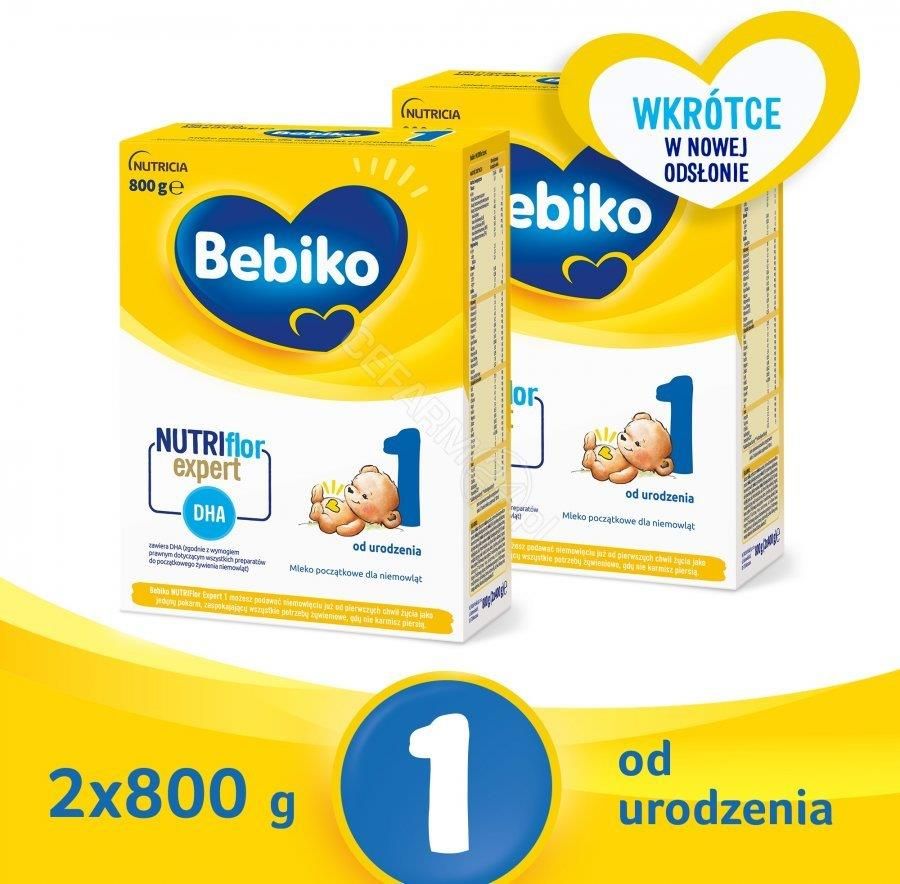 Bebiko 1 Nutriflor Plus 2X800G - Ceny i opinie - Ceneo.pl