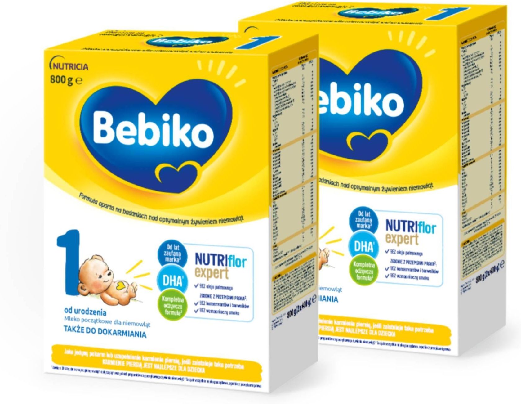 Bebiko 1 Nutriflor Plus 2X800G - Ceny i opinie - Ceneo.pl