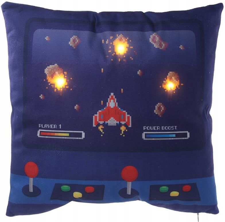 Poduszka Przytulanka 40x40 Podświetlana Game Over - Opinie i atrakcyjne ...