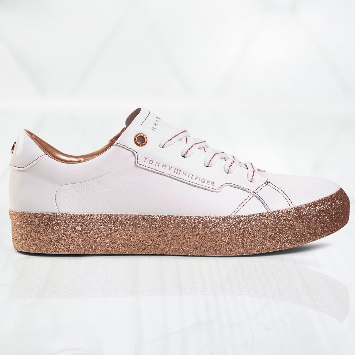 Tommy Hilfiger Glitter Foxing Dress Sneaker FW0FW048490K6 - Ceny i ...