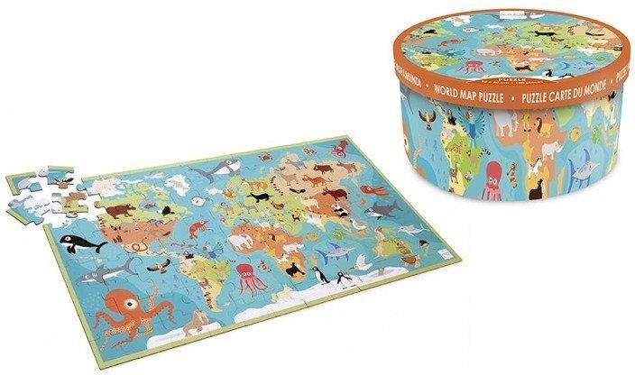 Scratch Scratch Puzzle Mapa Świata I Zwierzęta - Ceny i opinie - Ceneo.pl