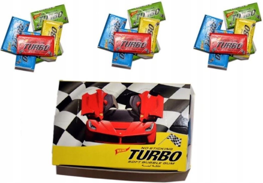Gumy do żucia Turbo z obrazkami 100 szt Guma Auta - Ceny i opinie ...