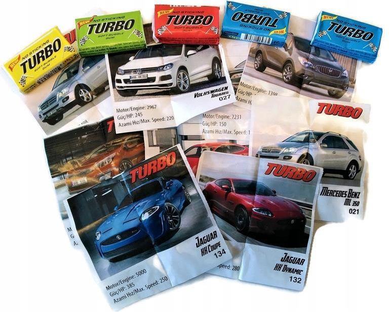 Guma Turbo, Kultowe Gumy Z Obrazkami Aut - 100SZT. - Ceny i opinie ...