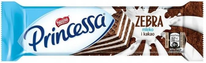 Wafelek mleczny z kakao Princessa Zebra 33g - Ceny i opinie - Ceneo.pl