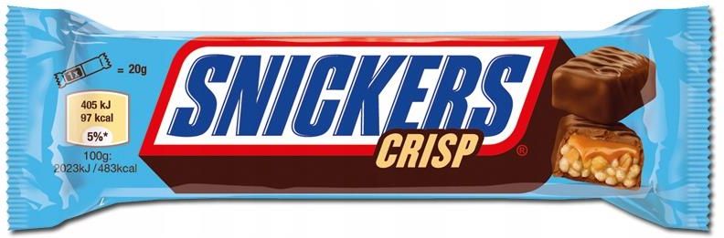 Baton , Snickers Crips , 24szt x 40g - Ceny i opinie - Ceneo.pl