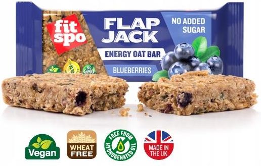 Baton Flapjack Jagodowy 90g - Wegański - Ceny i opinie - Ceneo.pl