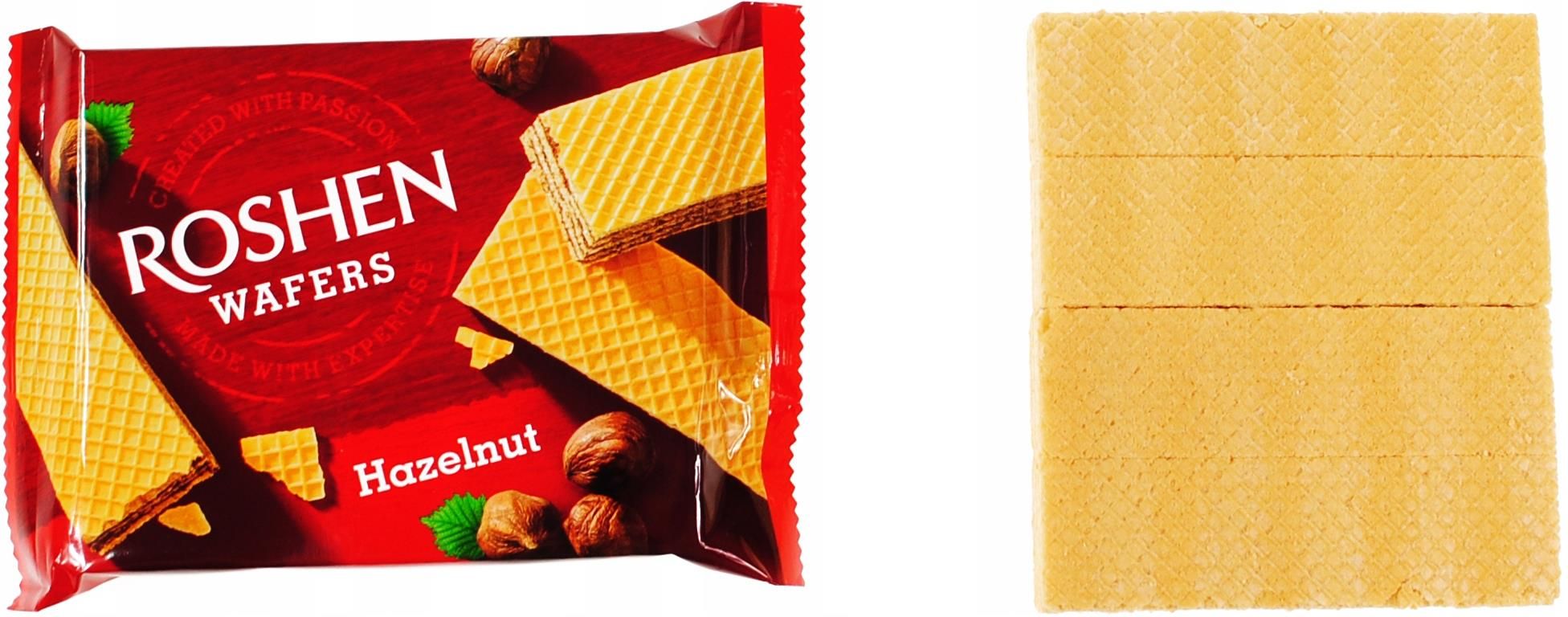 Wafle Roshen wafers wafelki orzechowe 72g - Ceny i opinie - Ceneo.pl
