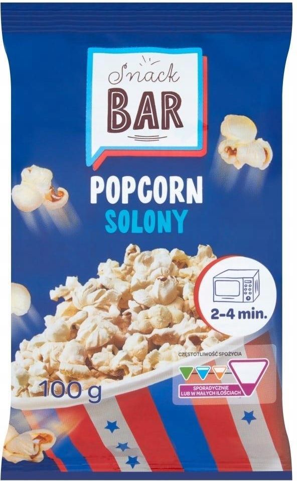 Snack Bar Popcorn solony 100 g - Ceny i opinie - Ceneo.pl