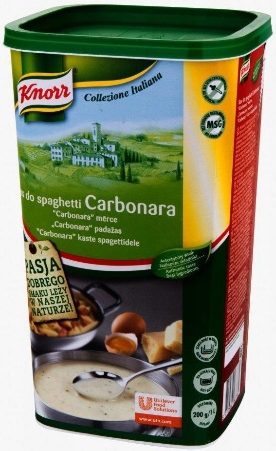 Sos spaghetti carbonara 1kg Knorr - Ceny i opinie - Ceneo.pl