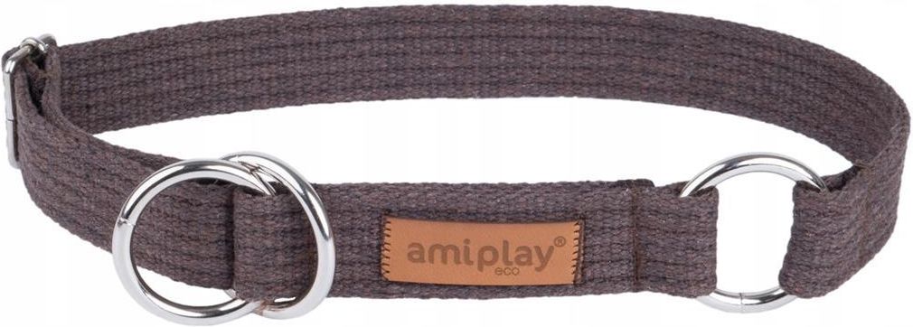 Amiplay Obroża półzaciskowa M 26-40 x 2cm brązowa - Ceny i opinie ...