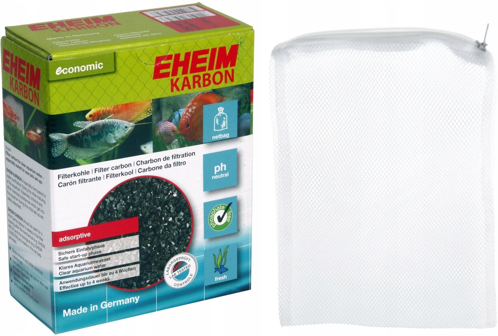 Eheim Karbon 1l skuteczny węgiel aktywny + Siatka - Ceny i opinie - Ceneo.pl