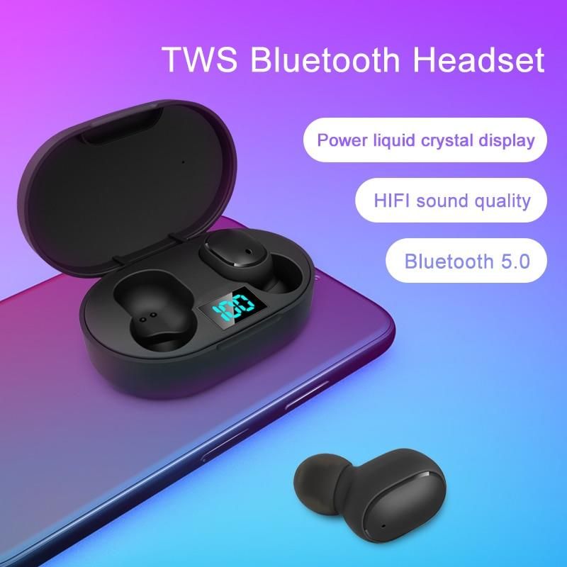 Słuchawki AliExpress A6S TWS słuchawki douszne Bluetooth 5.0 słuchawki Stereo bezprzewodowy ...