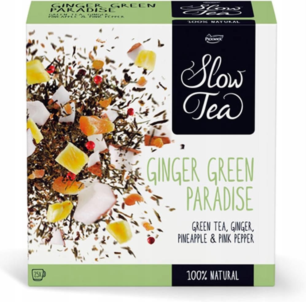 Herbata Herbata Pickwick Ginger Green Paradise Slow Tea 25 - Ceny i ...