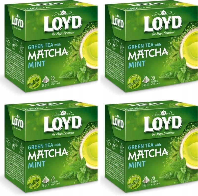 Herbata Herbata Loyd Matcha Mint miętowa 80 torebek - Ceny i opinie - Ceneo.pl