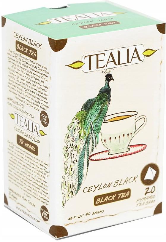 Herbata Czarna cejlońska herbata Tealia Tea Pyramid Black - Ceny i ...