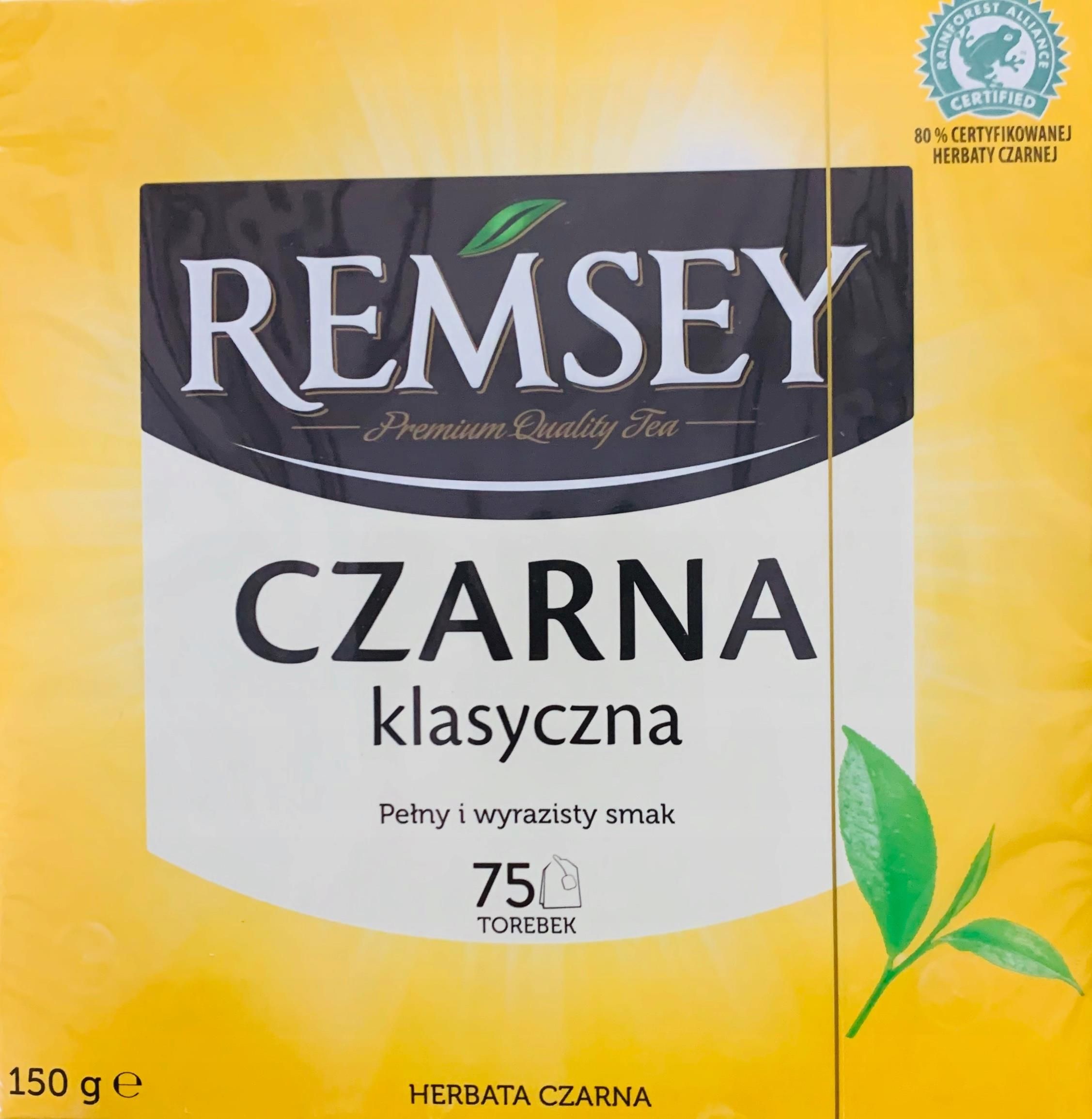 Herbata Remsey Klasyczna Czarna Herbata - 75 Szt. - Ceny i opinie ...