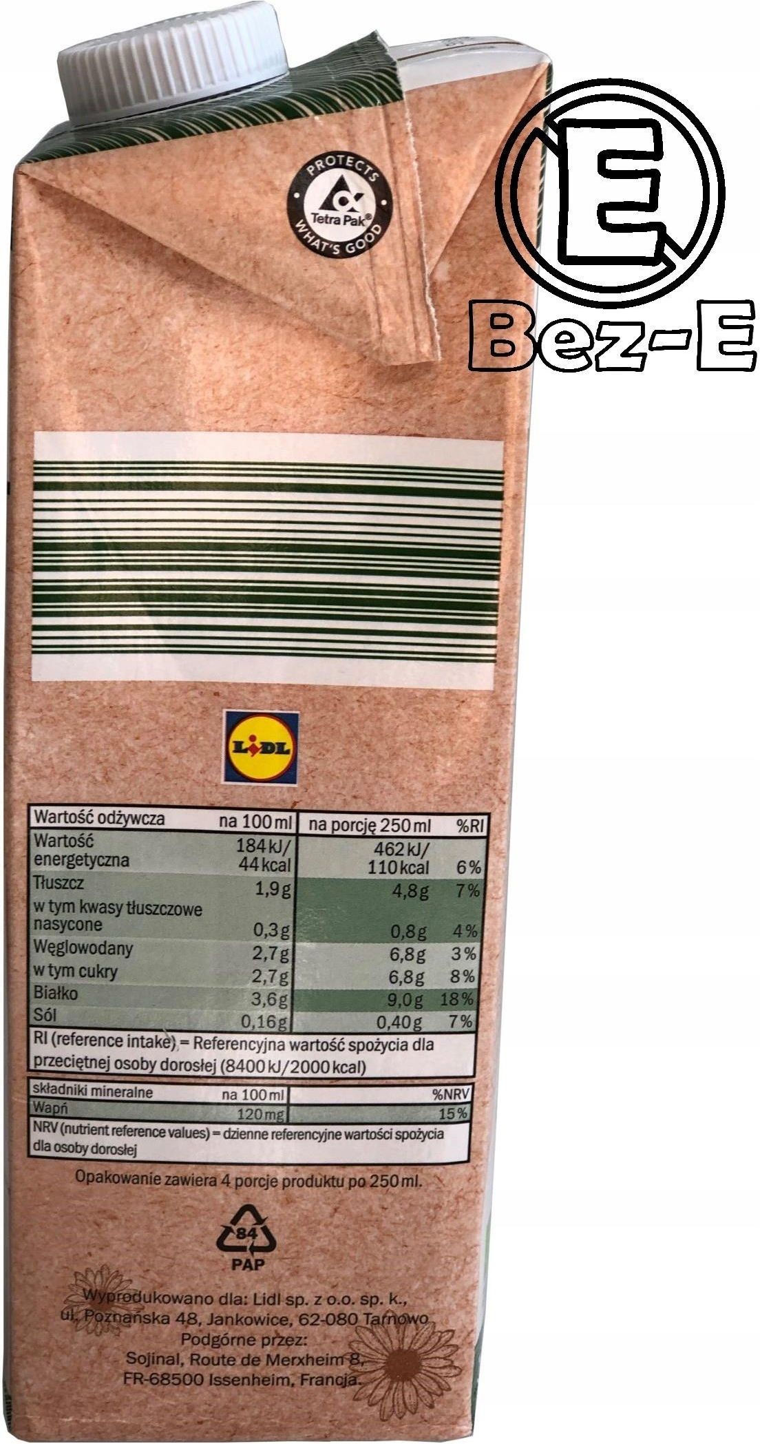 Mleko sojowe Pilos Vege napój sojowy 12 x 1L Bio - Ceny i opinie - Ceneo.pl