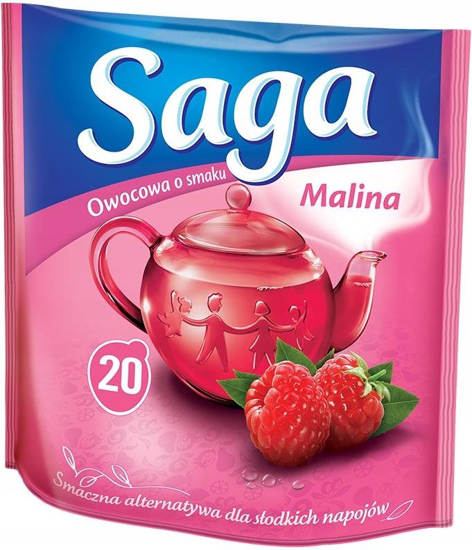 Herbata Herbata Saga Malinowa Owocowa 20 torebek - Ceny i opinie - Ceneo.pl