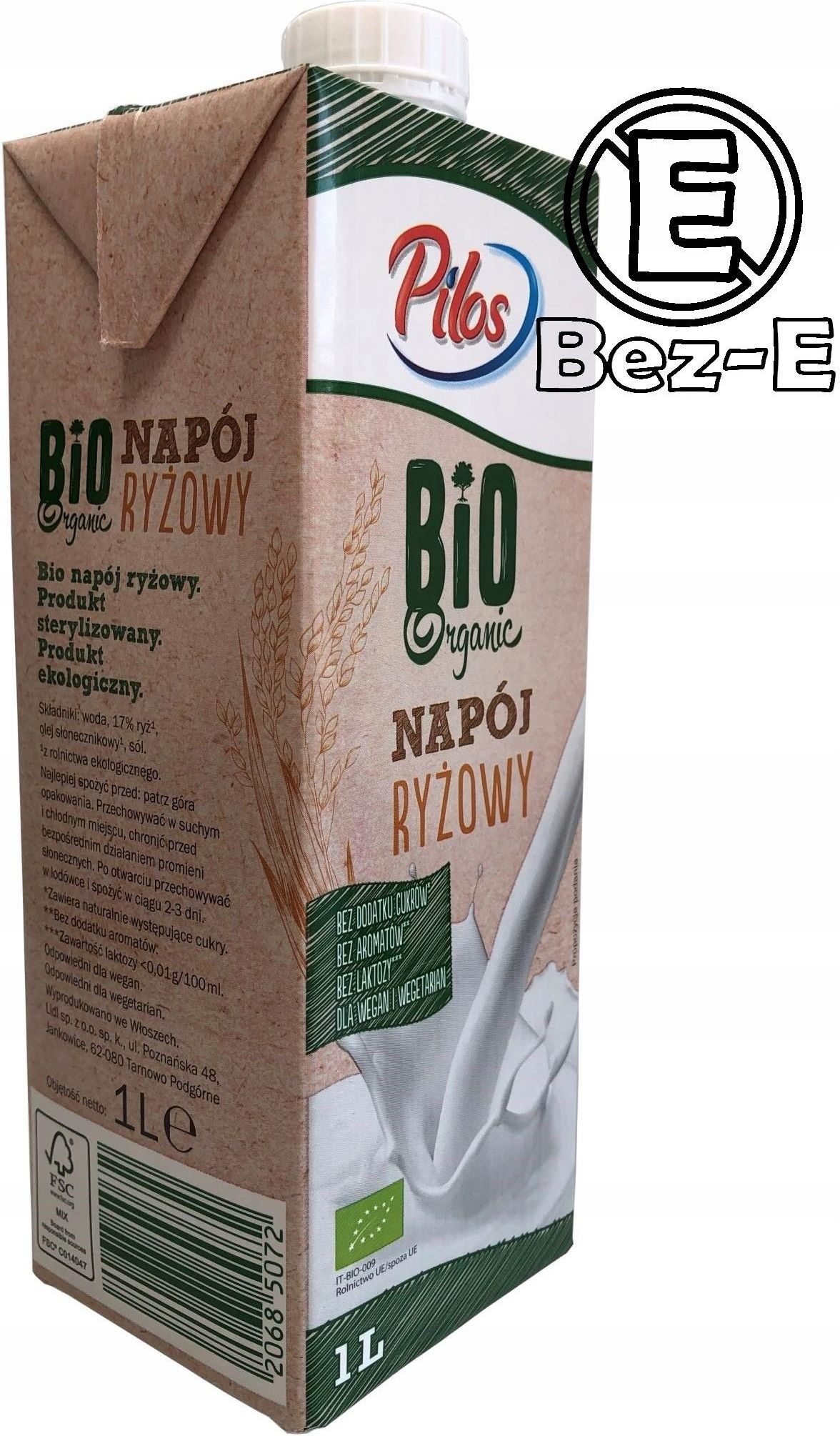 Napój Ryżowy Pilos Mleko roślinne 12 L Bio Organic - Ceny i opinie ...