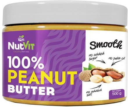 Nutvit Peanut Butter 500g Masło Orzechowe Smooth - Ceny i opinie - Ceneo.pl