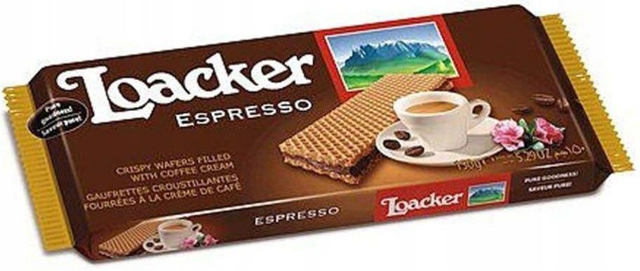 Loacker Espresso wafelki z kremem kawowym 150g - Ceny i opinie - Ceneo.pl
