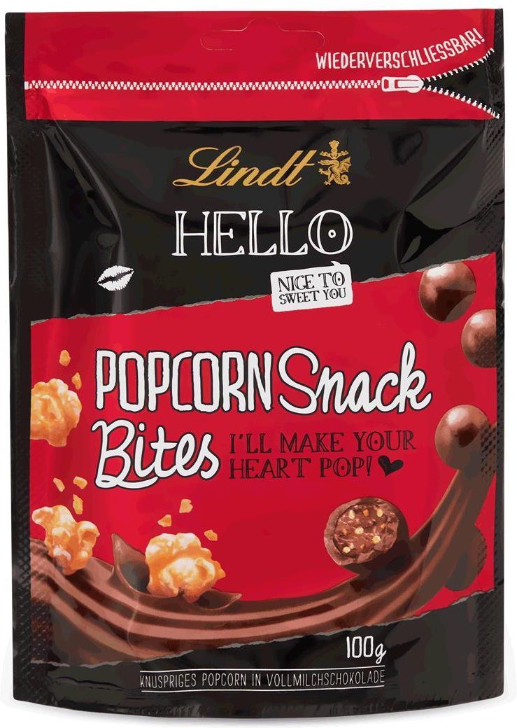 Lindt Hello Popcorn Snack Bites 100g 240201 - Ceny i opinie - Ceneo.pl
