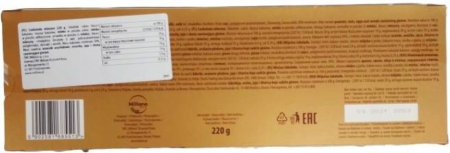 Baron Excellent czekolada mleczna 220 g - Ceny i opinie - Ceneo.pl