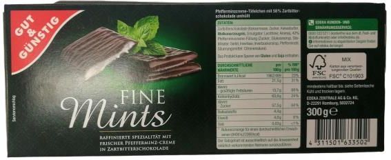 Fine Mints 300g Edeka Czekoladki Mietowe - Ceny i opinie - Ceneo.pl