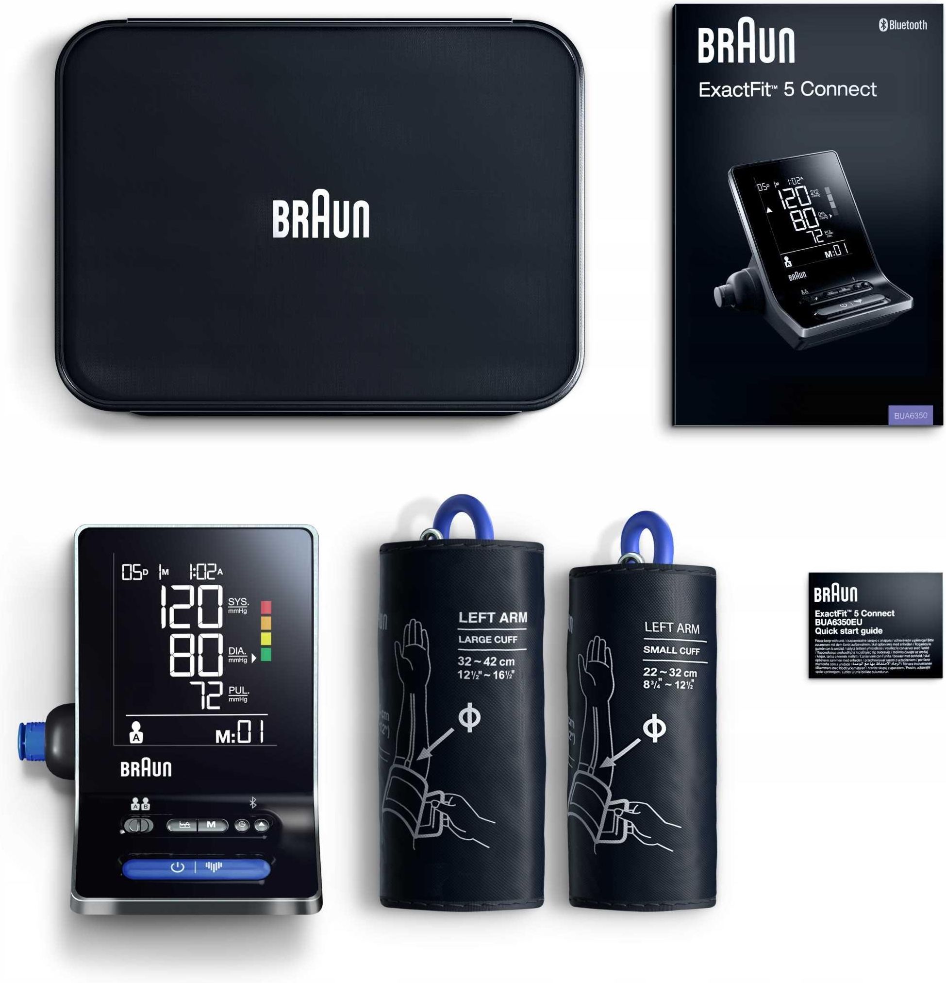 BRAUN EXACTFIT 5 CONNECT BUA6350 Ciśnieniomierz naramienny, bluetooth ...