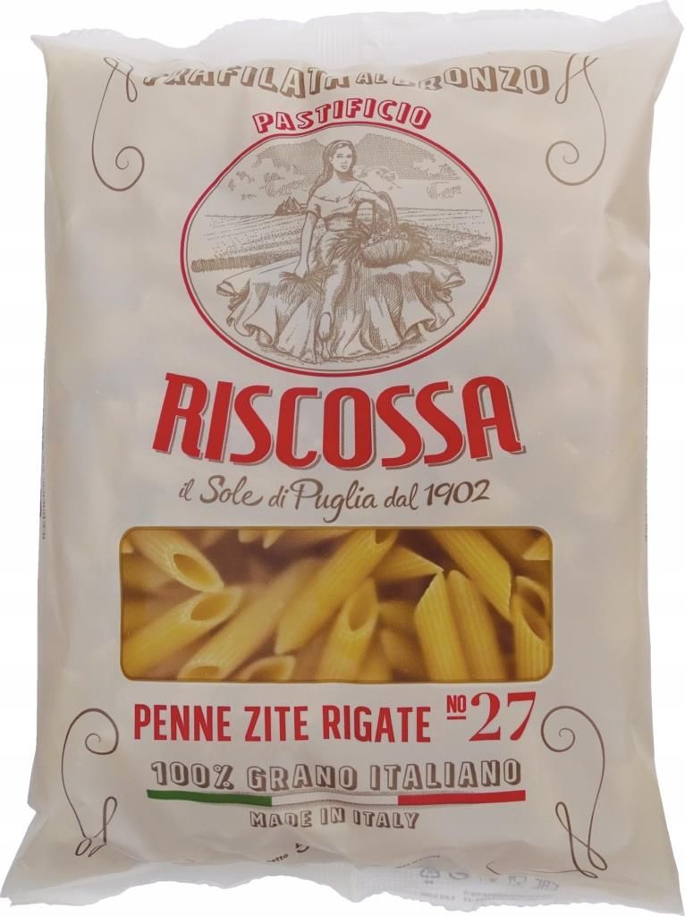 Riscossa Bronzo - Penne Zite Rigate no.27 - 500G - Ceny i opinie - Ceneo.pl