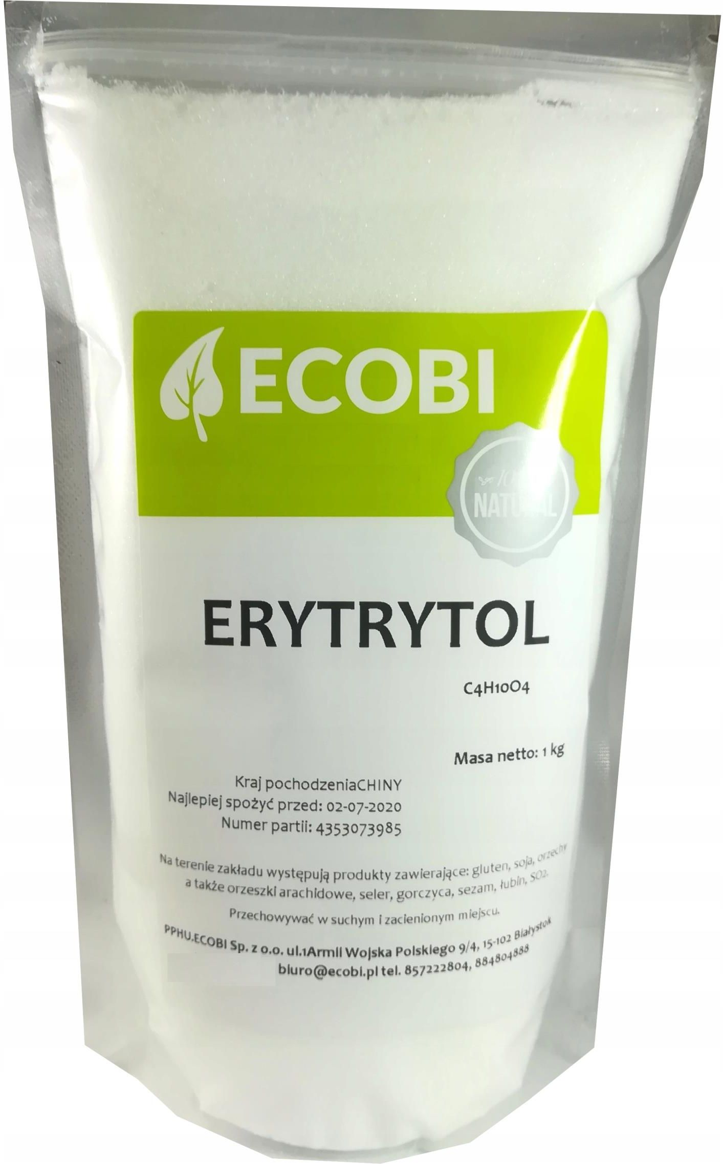 Erytrytol (erytrol) 1KG Słodzik Od Ecobi - Ceny i opinie - Ceneo.pl