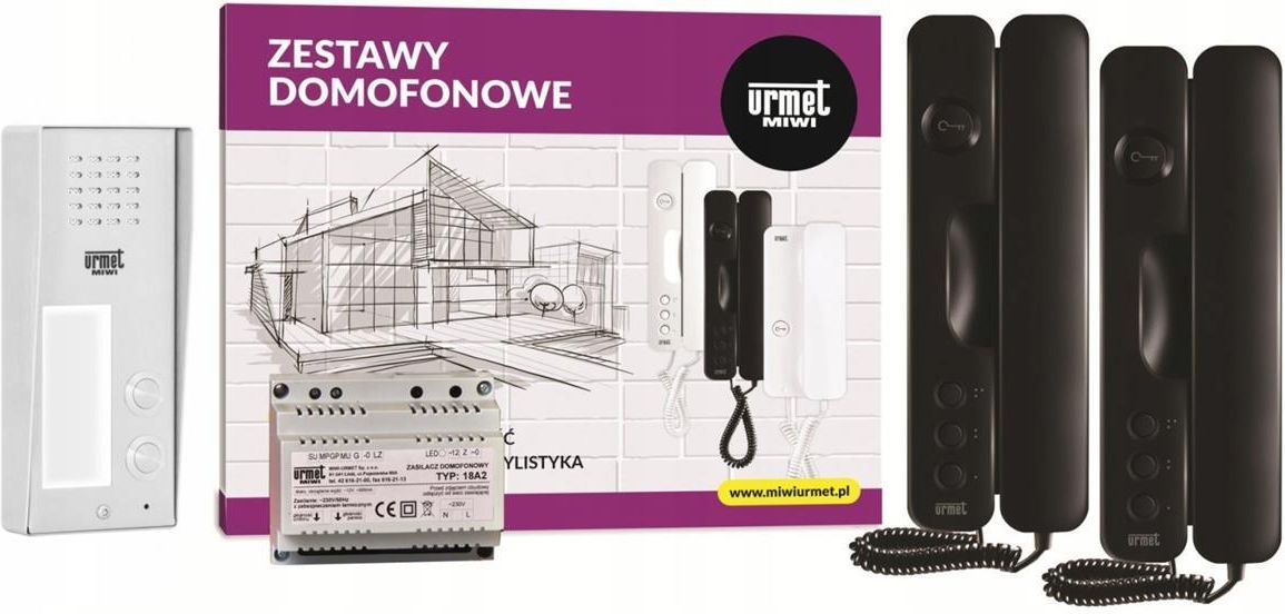 Domofon Urmet ELITE + unifon SIGNO czarny 6025 442-N - Opinie i ceny na ...