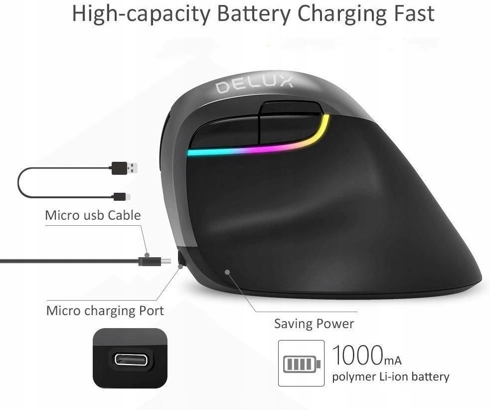 Mysz Delux M618 Mini Black Rgb (RTDM618MINIBLACK) - Opinie i ceny na ...