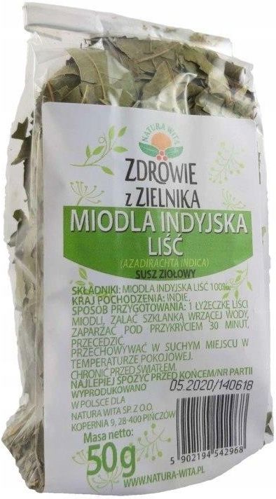 Natura Wita Miodla Indyjska Liść 50G - Ceny i opinie - Ceneo.pl