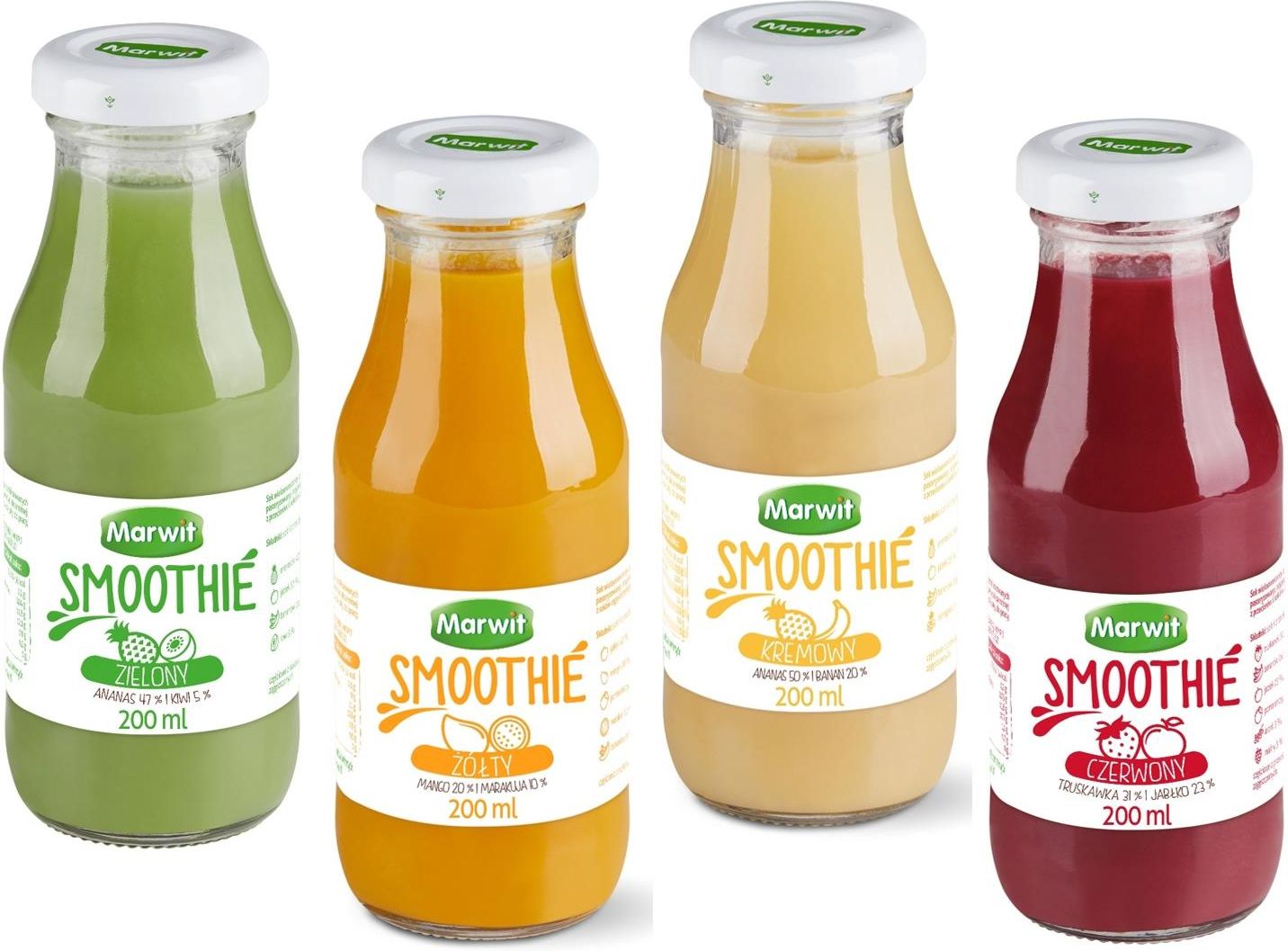 MIX 5 - Marwit Smoothie 4 x 2 szt. (poj. 200 ml) - Ceny i opinie - Ceneo.pl