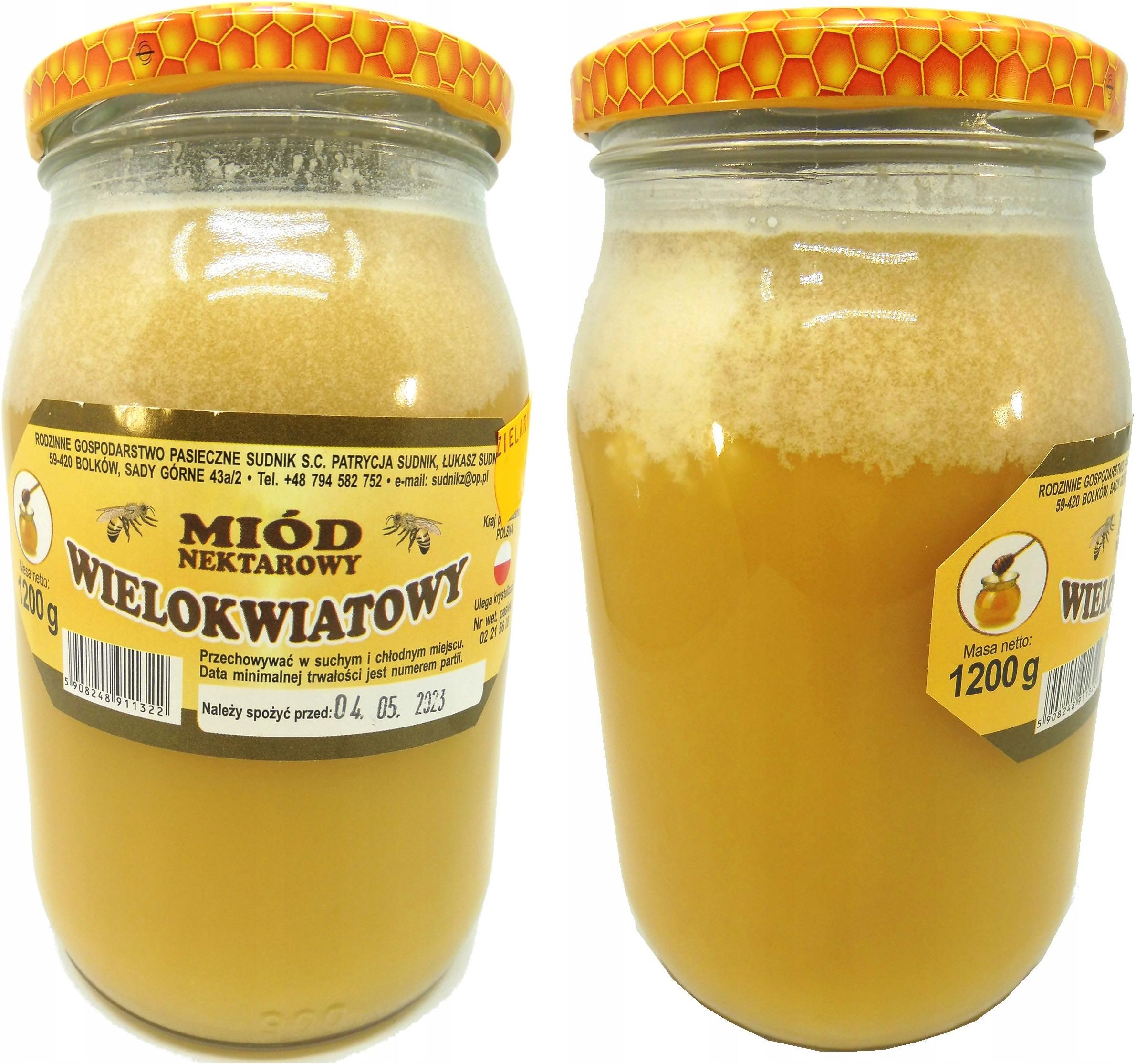 Miód Wielokwiatowy Sudnik Polski 100%Natura 1200 g - Ceny i opinie ...