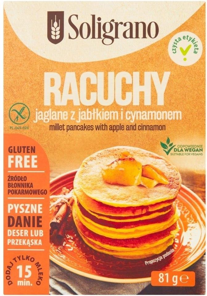 Soligrano Racuchy jaglane z jabłkiem 81g - Ceny i opinie - Ceneo.pl