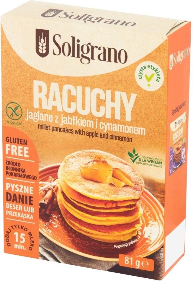 Soligrano Racuchy jaglane z jabłkiem 81g - Ceny i opinie - Ceneo.pl