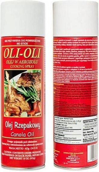 Olej Oli-oli Rzepakowy Czerwony W Aerozolu 453 g - Ceny i opinie - Ceneo.pl