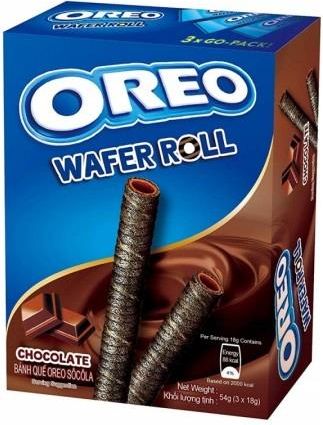 Oreo Wafer Roll Chocolate 54g Rurki Oreo Czekolada - Ceny i opinie ...
