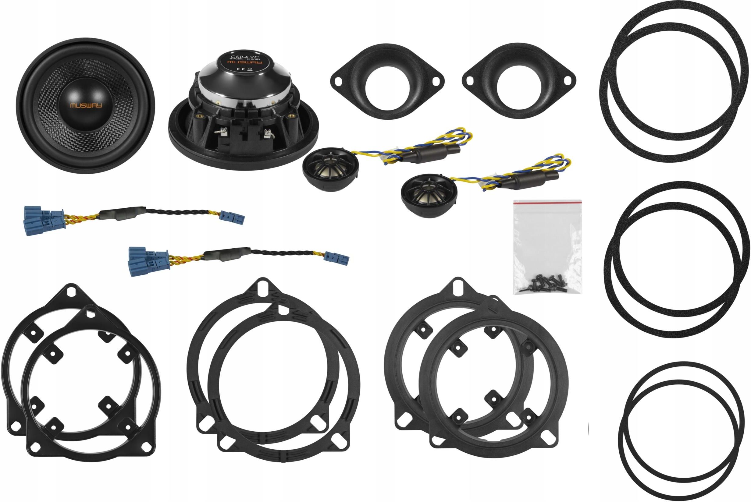 Głośnik samochodowy Musway CSB4.2C głośniki Bmw E/f/g 100mm system - Opinie i ceny na Ceneo.pl