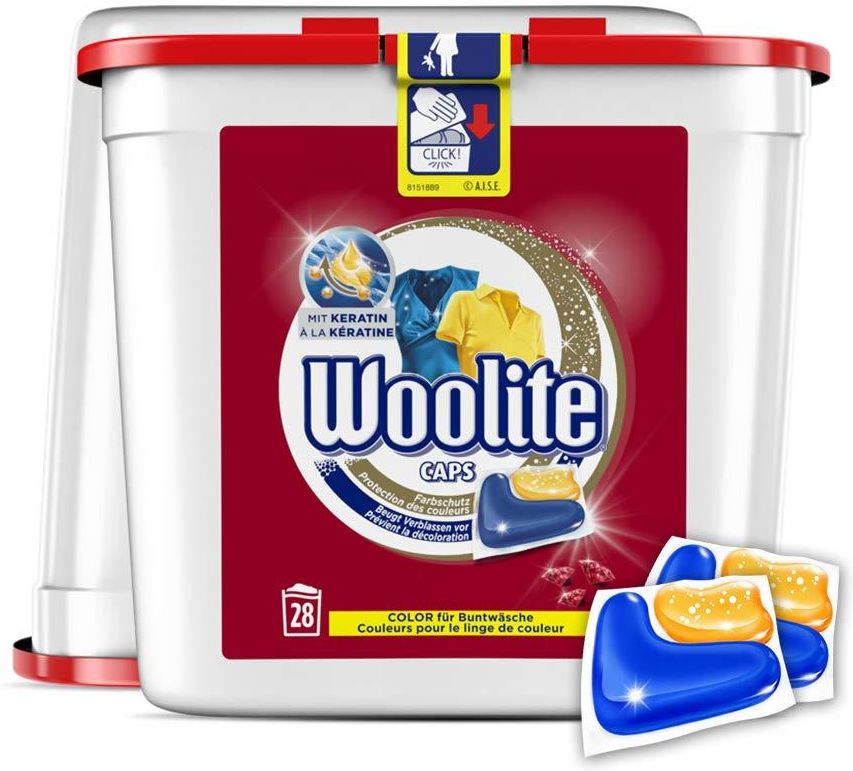 Woolite Caps Color Pielęgnacyjne Kapsułki Z Płynem Do Prania Tkanin ...