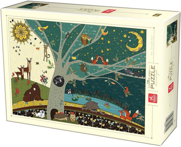 Deico Puzzle 1000El. Natura. Dzień i noc - Ceny i opinie - Ceneo.pl
