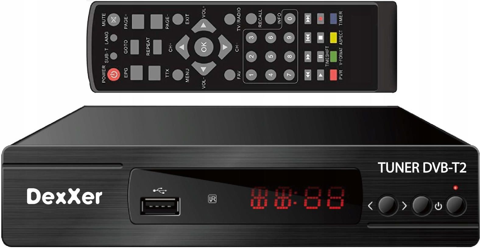 Tuner DVB-T2 Dekoder Cyfrowy Hdmi Tv Naziemnej Dex - Opinie i ceny na ...