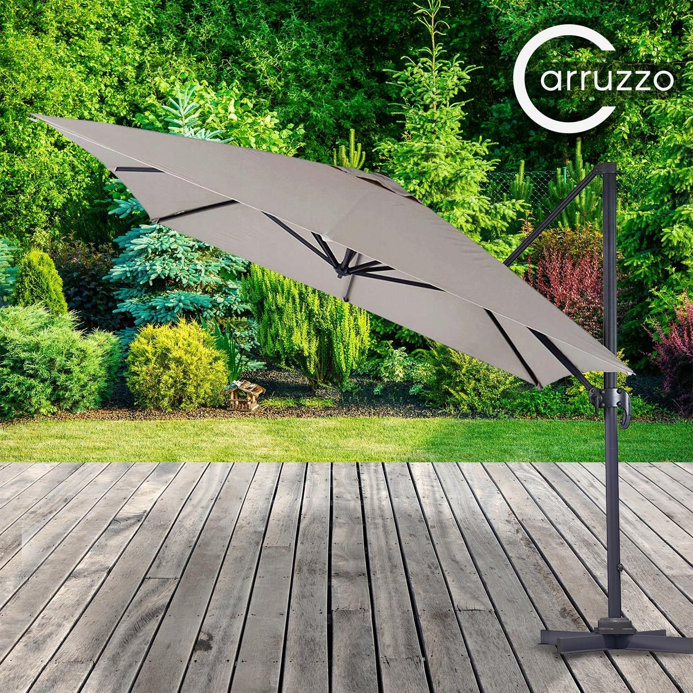 Parasol ogrodowy CARRUZZO PARASOL OGRODOWY ROMA SKŁADANY DUŻY 4,2M ...