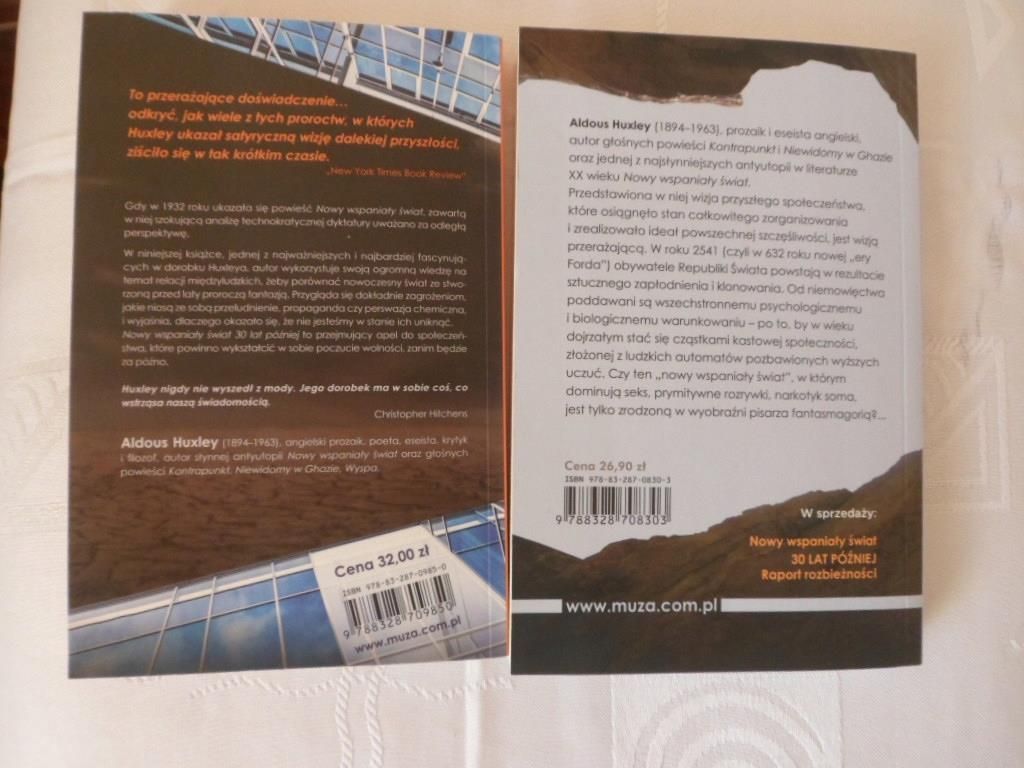 Książka Nowy Wspaniały Świat, Aldous Huxley, Bogdan Baran - Ceny i ...