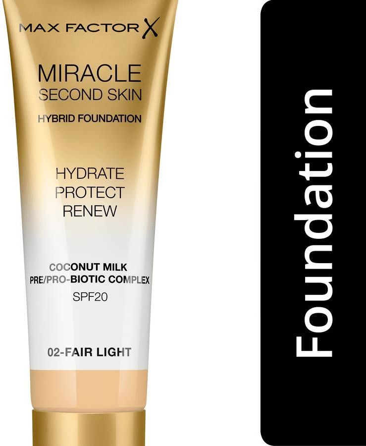 Max Factor Miracle Second Skin Hybrid Foundation Podkład Nawilżający Z ...