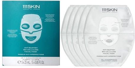 Maseczka 111 Skin Anti Blemish Biocellulose Facial Mask Zestaw - Opinie ...