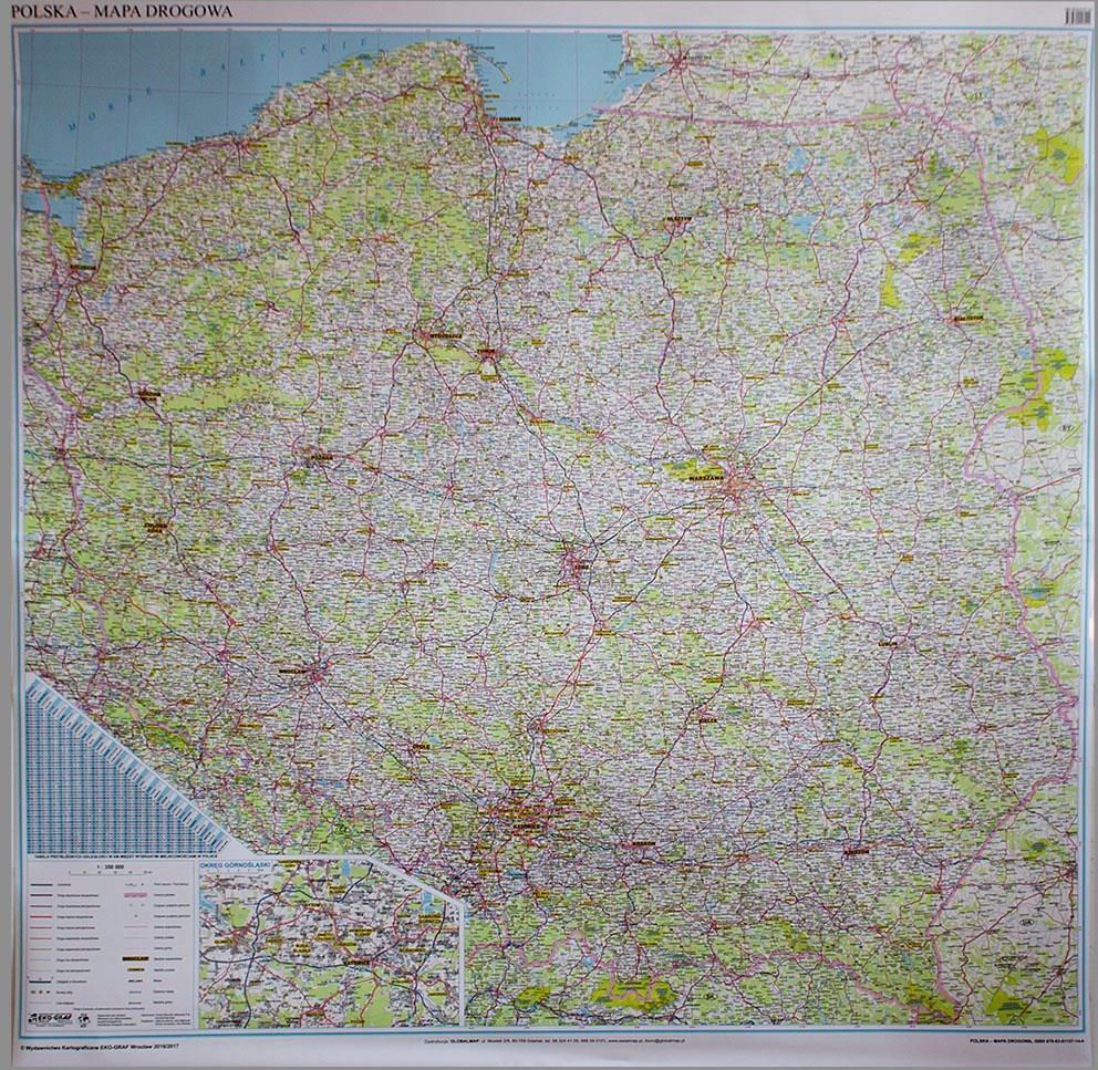 Polska drogowa mapa Ogromna - Ceny i opinie - Ceneo.pl